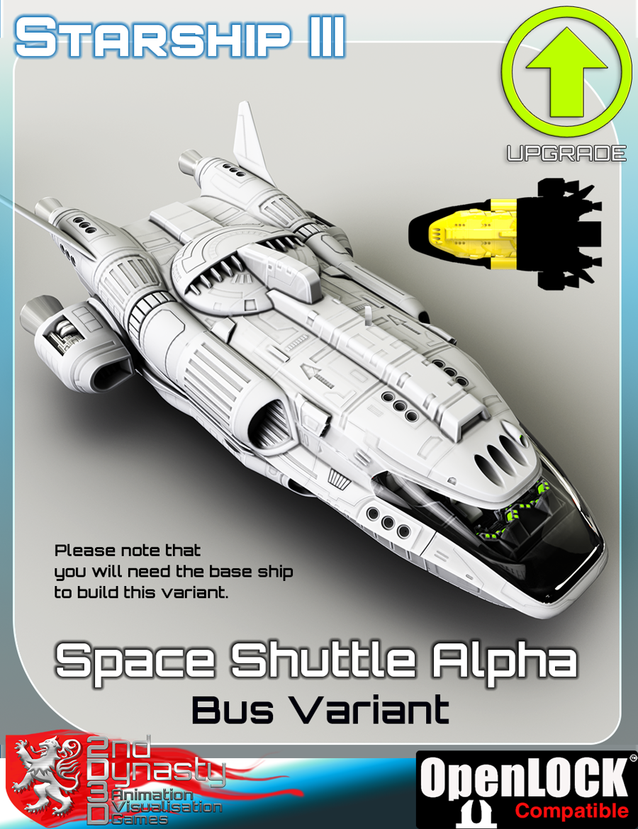 Space Shuttle Alpha Bus Variant - 2nd Dynasty | Starship III | DriveThruRPG
