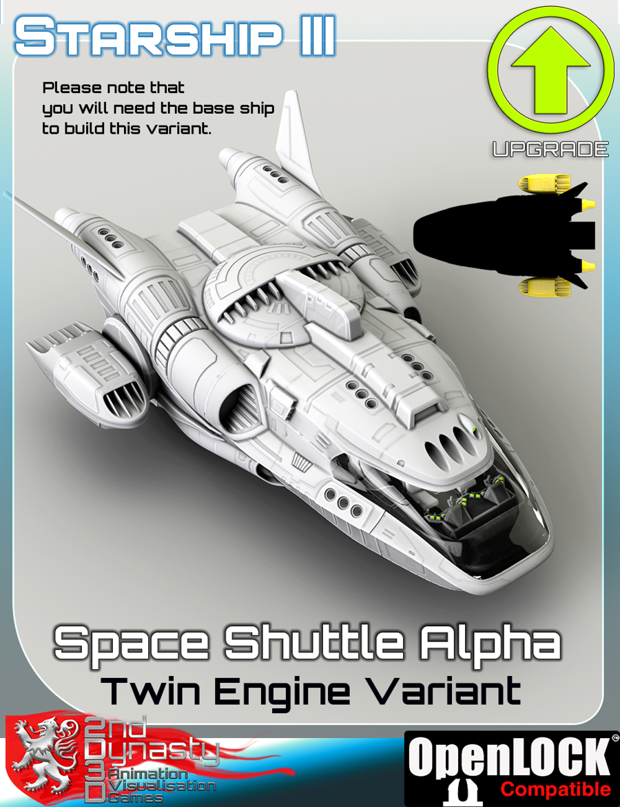 Space Shuttle Alpha Twin Engine Variant - 2nd Dynasty | Starship III ...