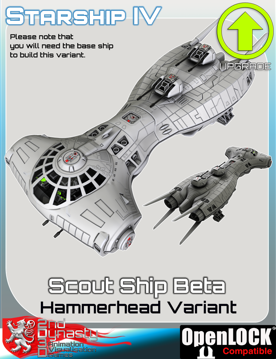 Scout Ship Beta Hammerhead Variant - 2nd Dynasty | Starship IV ...