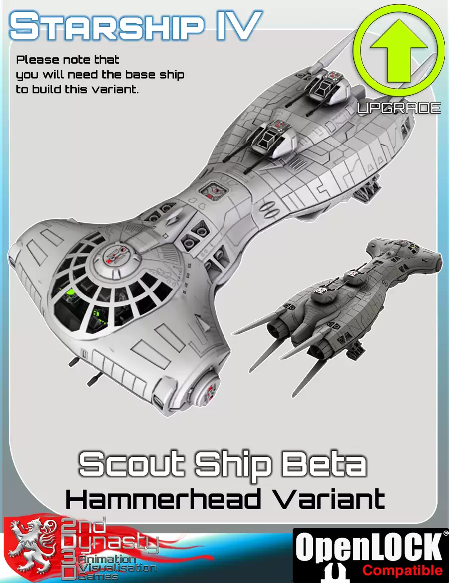 Scout Ship Beta Hammerhead Variant - 2nd Dynasty | Starship IV ...
