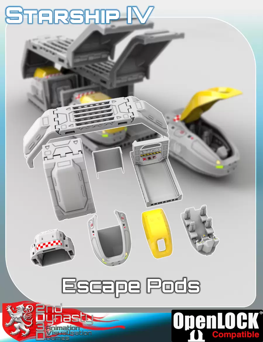 Escape Pods - 2nd Dynasty | Starship IV | DriveThruRPG