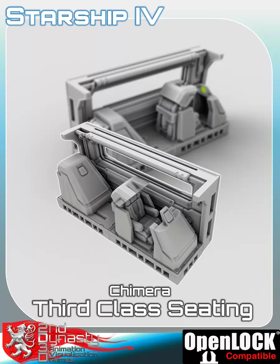 Chimera Third Class Seating - 2nd Dynasty | Starship IV | DriveThruRPG