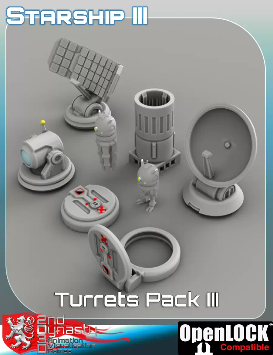 Turrets Pack III - 2nd Dynasty | Starship III | DriveThruRPG