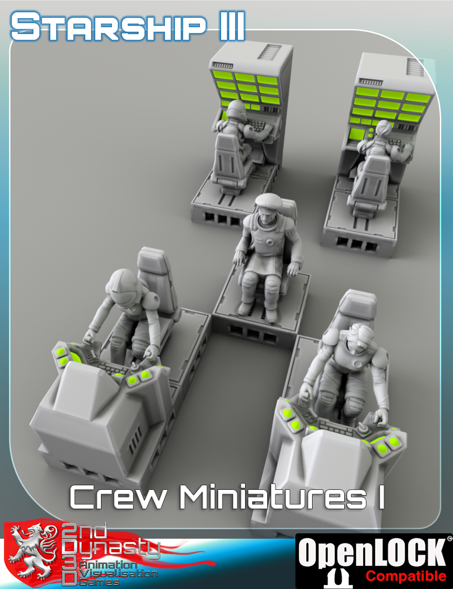 Crew Miniatures I - 2nd Dynasty | Starship III | DriveThruRPG