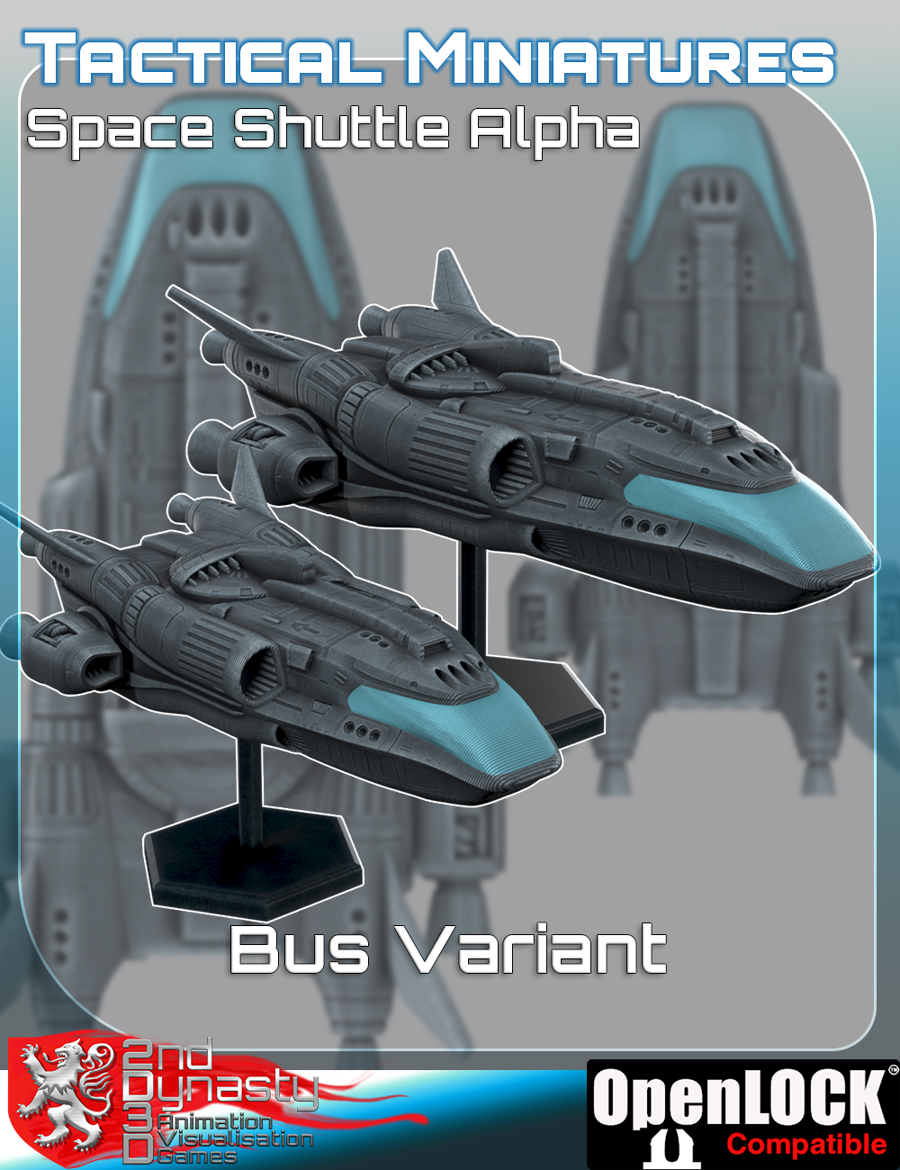 Tactical Miniatures Space Shuttle Alpha Bus Variant - 2nd Dynasty ...