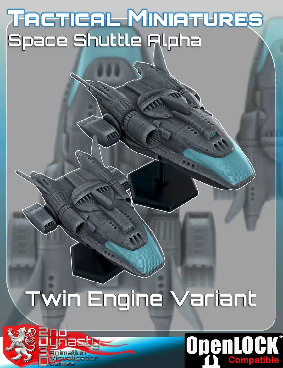 Tactical Miniatures Space Shuttle Alpha Twin Engine Variant - 2nd ...