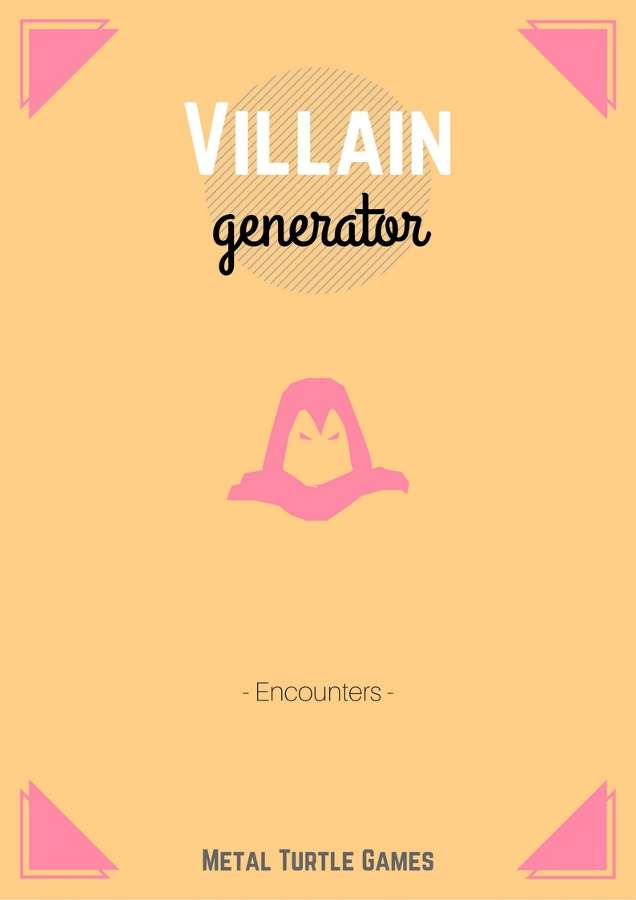 Villain Generator - Atelier Clandestin | DriveThruRPG