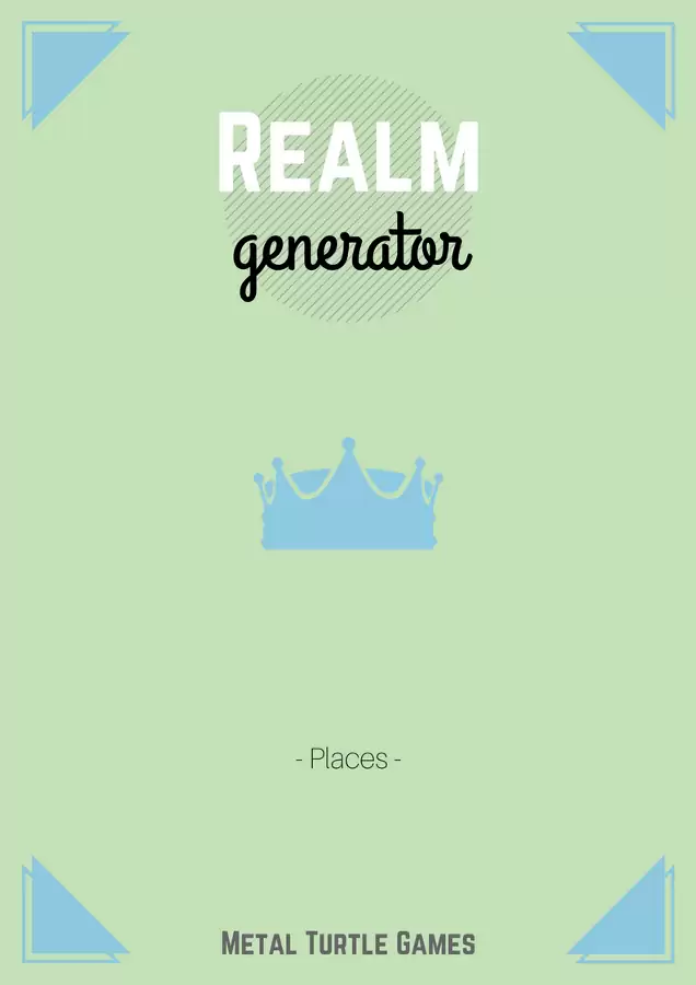 Realm Generator - Atelier Clandestin | DriveThruRPG