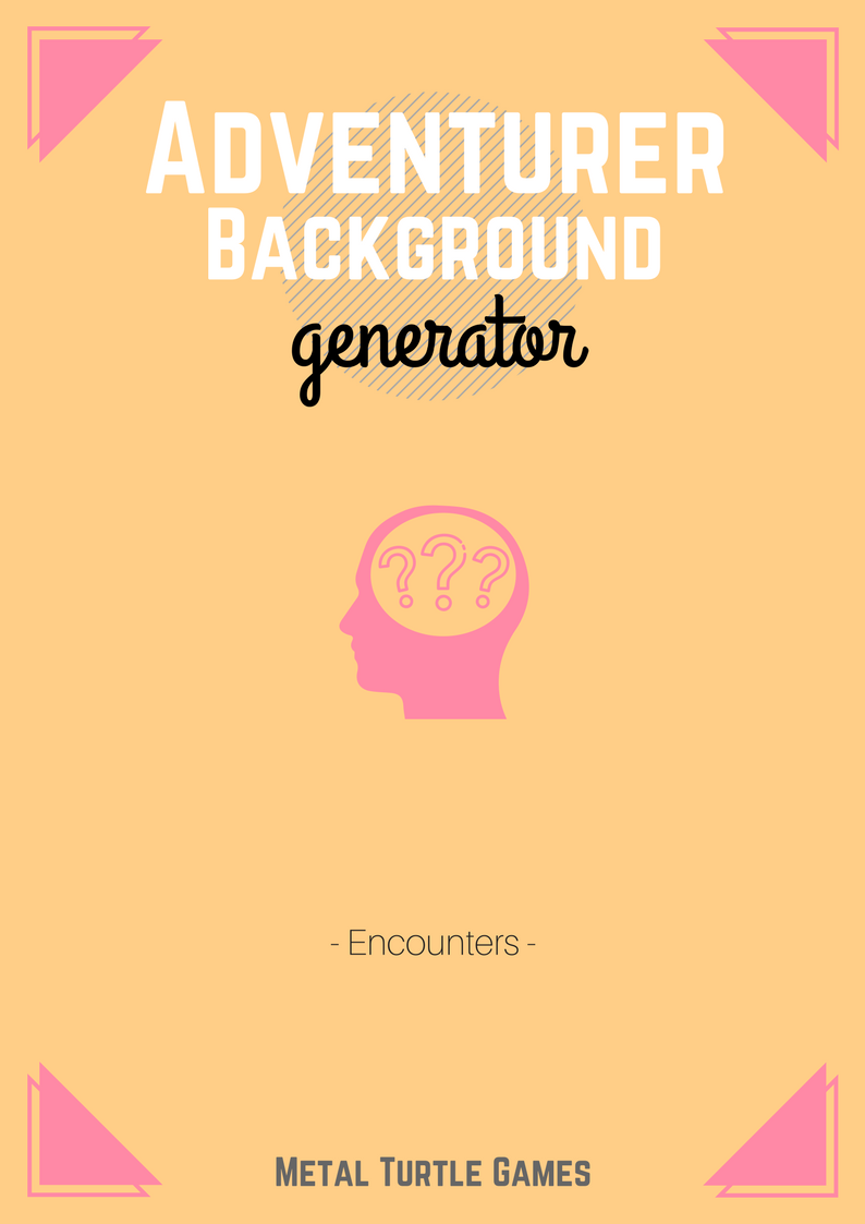 Adventurer Background Generator - Atelier Clandestin | DriveThruRPG