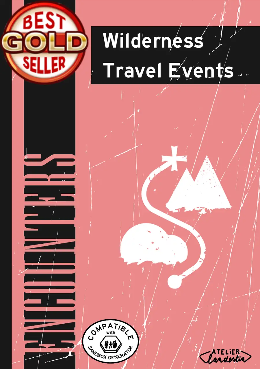 Wilderness Travel Events - Atelier Clandestin | Encounters | DriveThruRPG