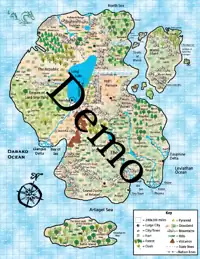 Map of Feldspar region poster - Saga the Game | Maps | DriveThruRPG