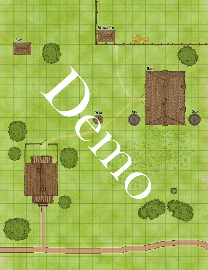 Map of the Old Homestead - Saga the Game | Maps | DriveThruRPG