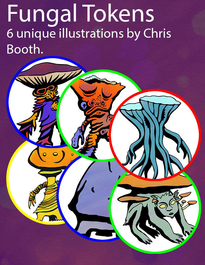 Fungal Tokens - Chris Booth | DriveThruRPG