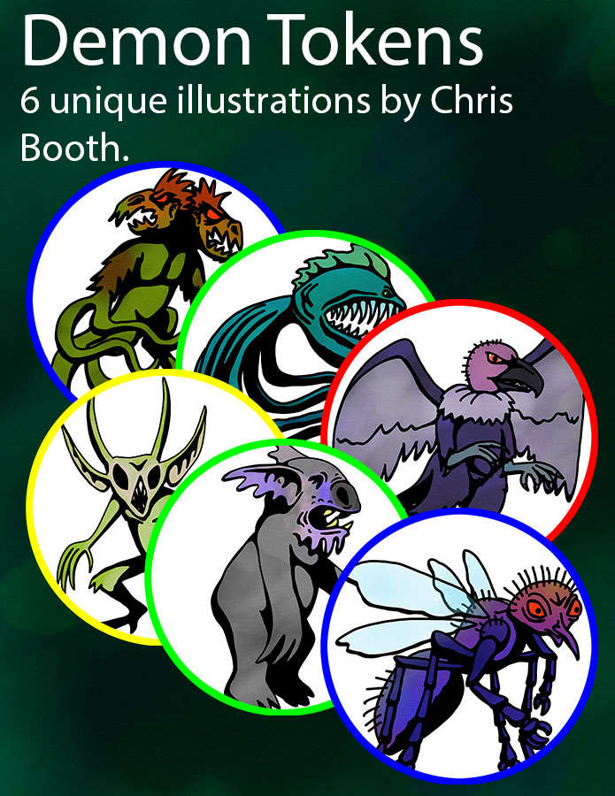 Demon Tokens - Chris Booth | DriveThruRPG