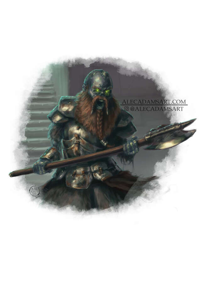 Dwarven Undead - RPG Stock Art - Alec Adams Art | DriveThruRPG
