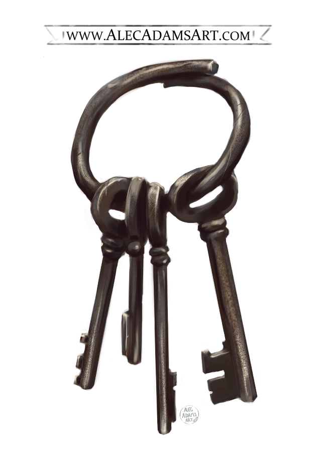 Ring of Keys - RPG Stock Art - Alec Adams Art | DriveThruRPG