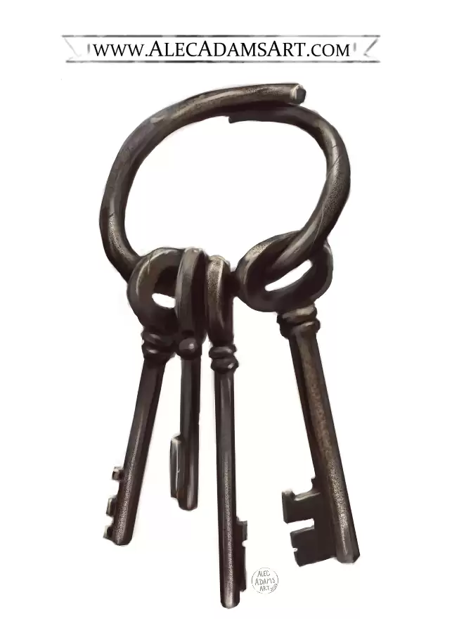 Ring of Keys - RPG Stock Art - Alec Adams Art | DriveThruRPG