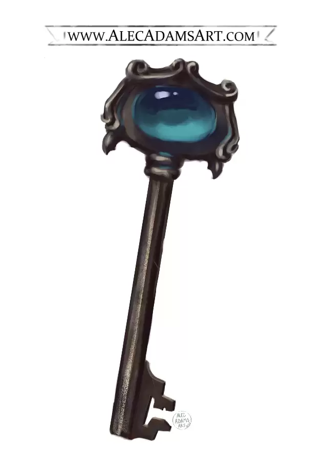 Magic Key - RPG Stock Art - Alec Adams Art | DriveThruRPG
