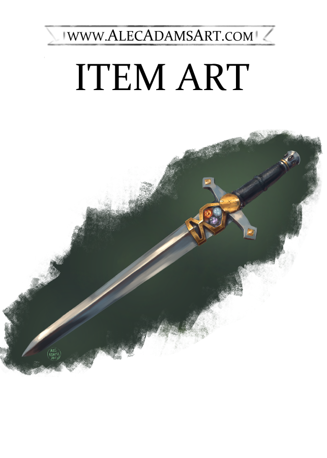 Elemental Edge Magic Item - RPG Stock Art - Alec Adams Art | DriveThruRPG