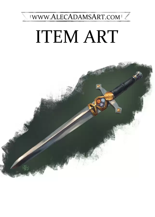 Elemental Edge Magic Item - RPG Stock Art - Alec Adams Art | DriveThruRPG