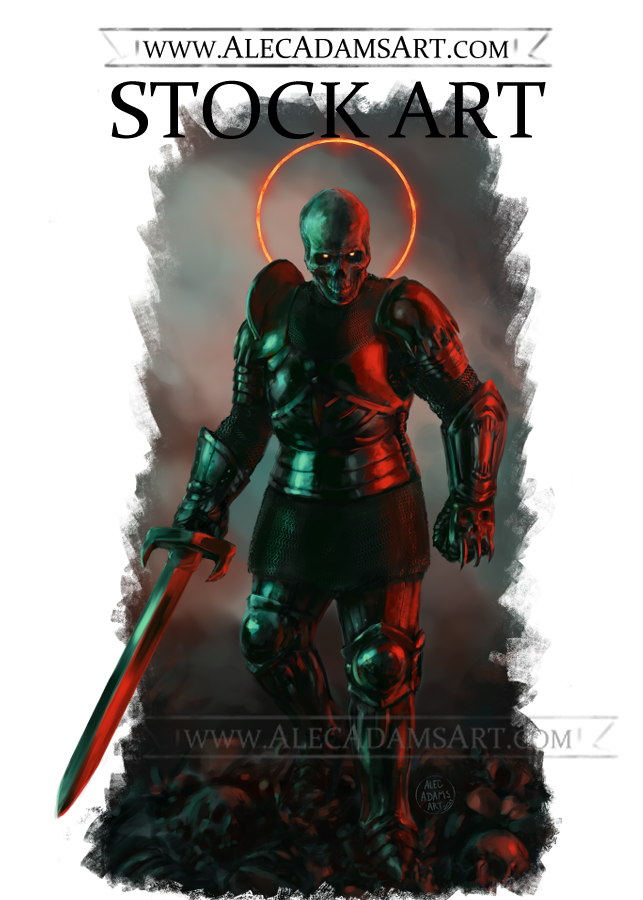 Death Knight - RPG Stock Art - Alec Adams Art | DriveThruRPG