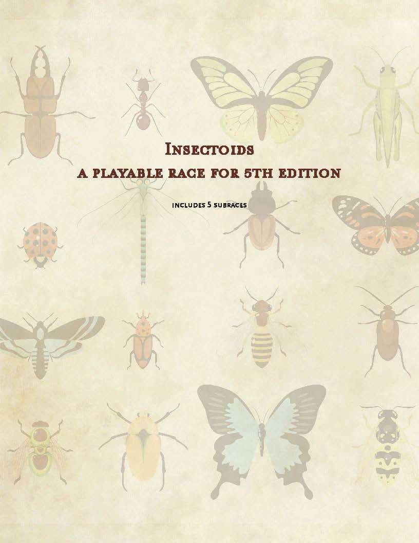 Insectoids - a playable race with 5 subraces - Wynn James Creative ...