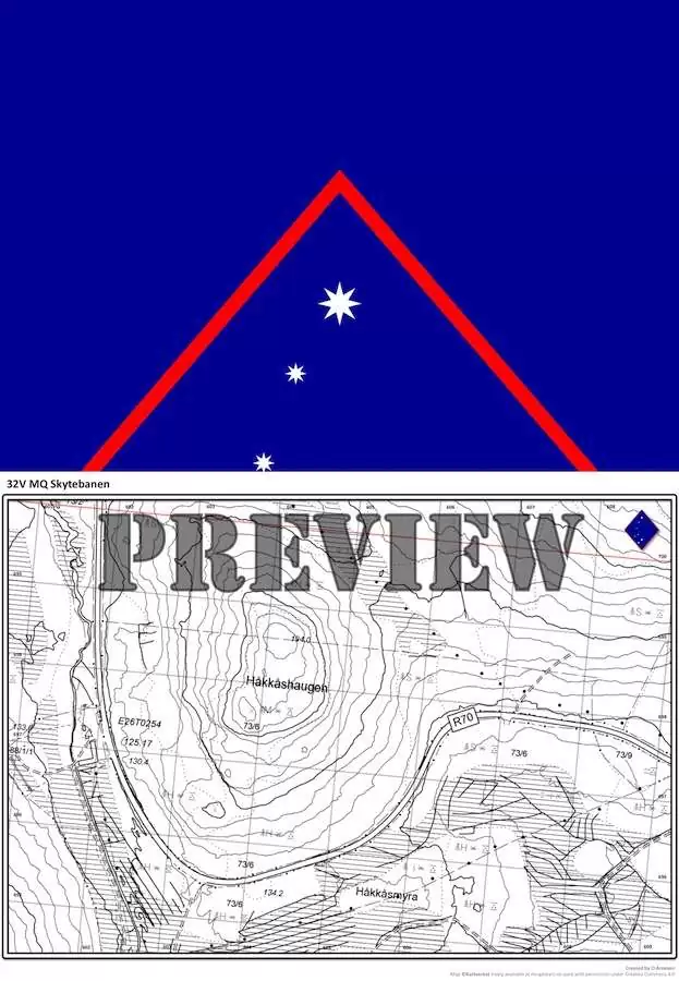 32V MQ Skytebanen Raster map - Talion Games | Airsoft MGRS Maps ...