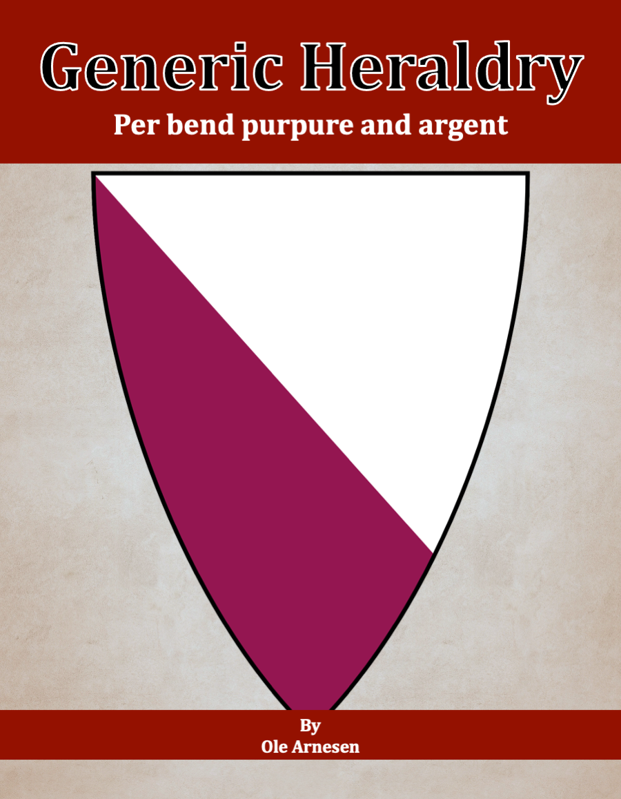Generic Heraldry: Norman Per bend purpure and argent - Talion Games ...