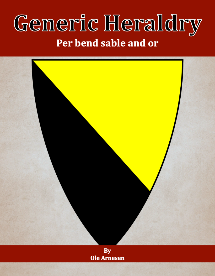 Generic Heraldry: Norman Per bend sable and or - Talion Games ...