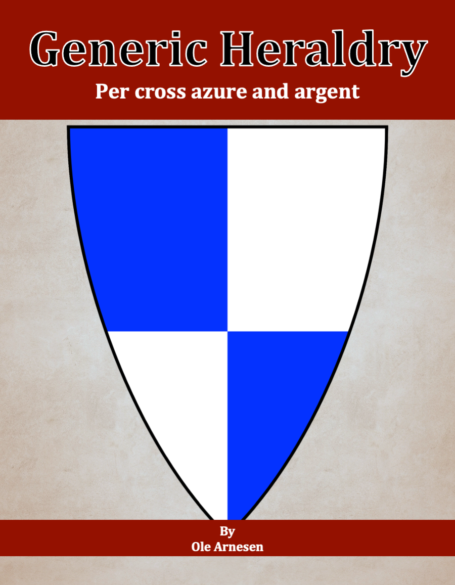 Generic Heraldry: Norman Per cross azure and argent - Talion Games ...