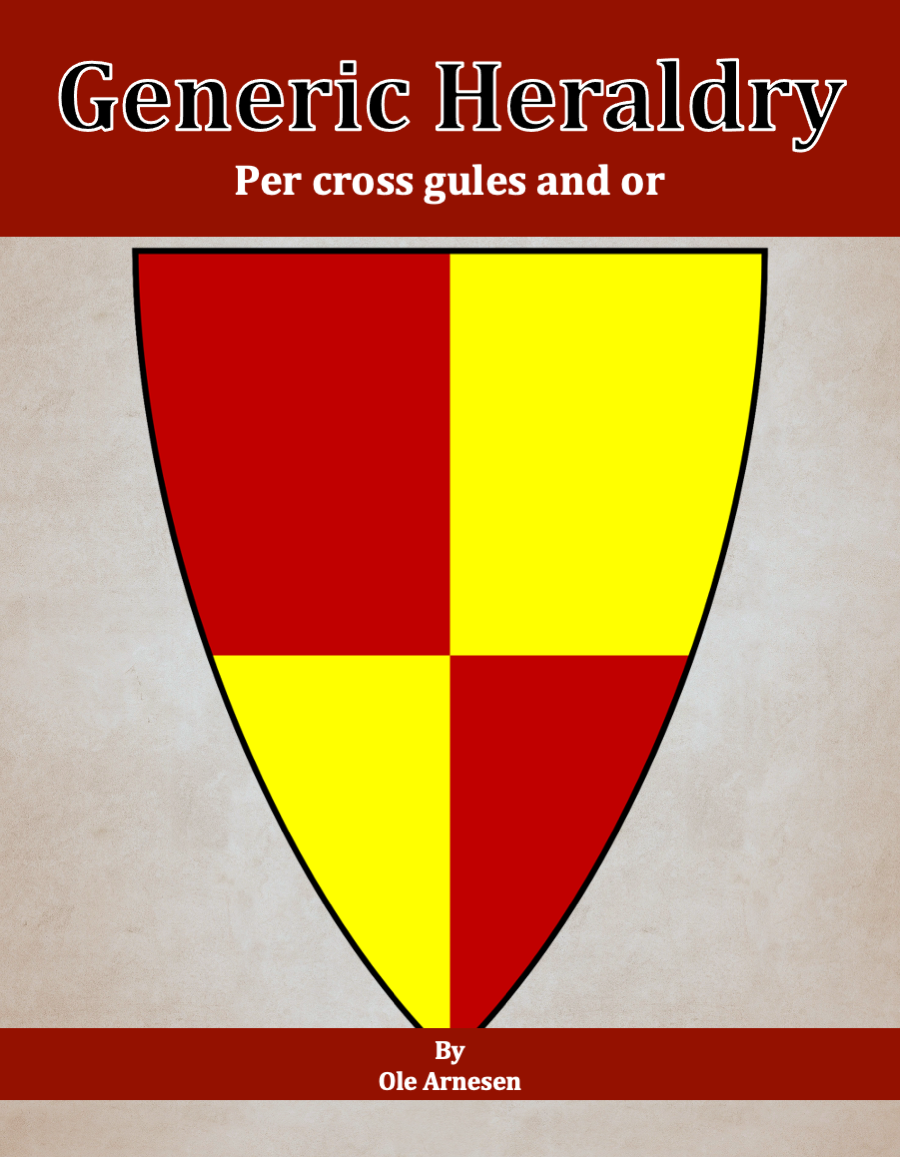 Generic Heraldry: Norman Per cross gules and or - Talion Games ...