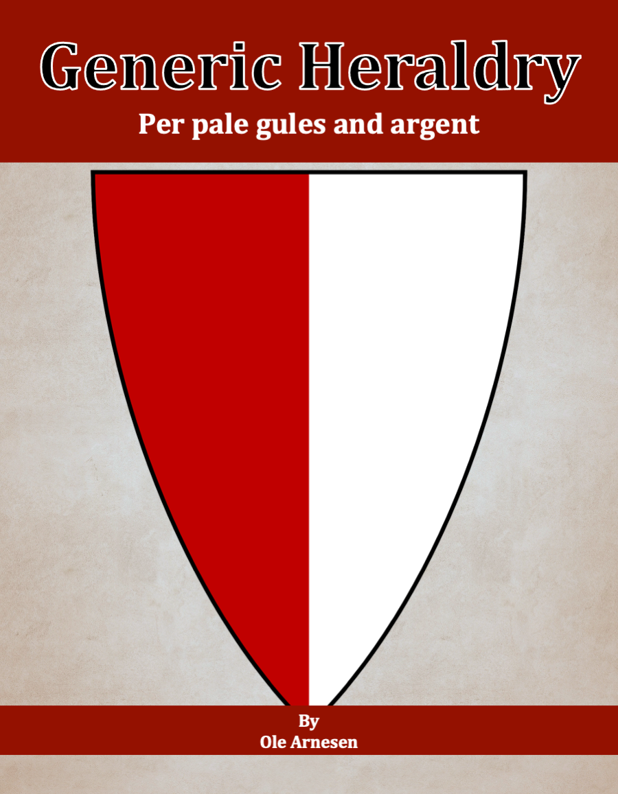 Generic Heraldry: Norman Per pale gules and argent - Talion Games ...