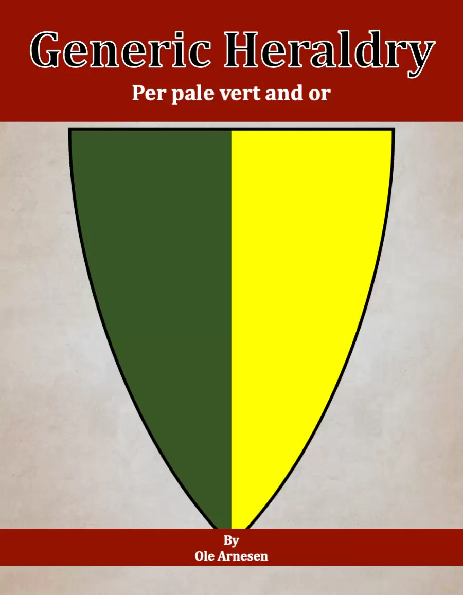 Generic Heraldry: Norman Per pale vert and or - Talion Games | Heraldry ...