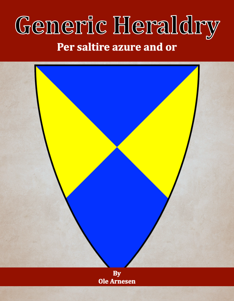 Generic Heraldry: Norman Per saltire azure and or - Talion Games ...