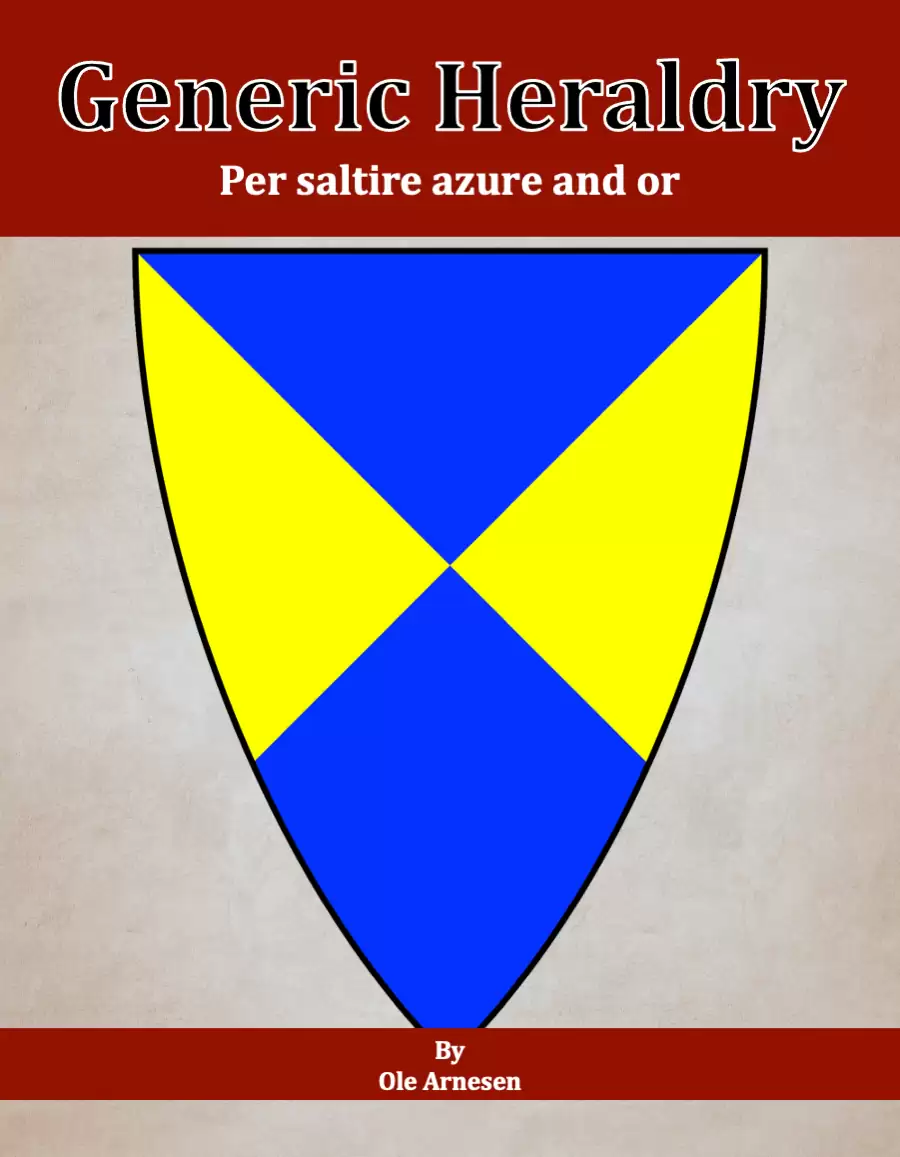 Generic Heraldry: Norman Per saltire azure and or - Talion Games ...