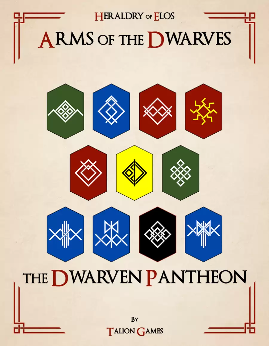 The Dwarven Pantheon [BUNDLE] - Talion Games | Heraldry of Elos ...