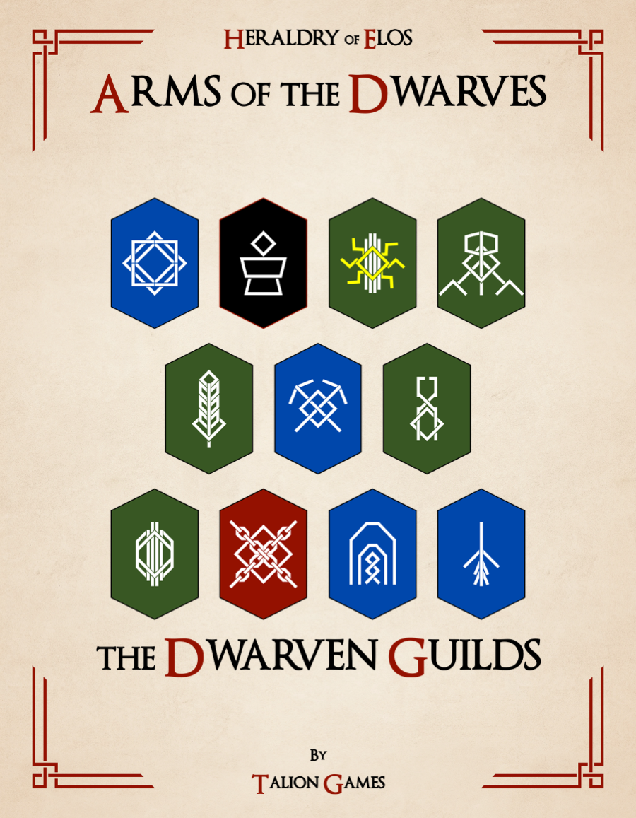 The Dwarven Guilds [BUNDLE] - Talion Games | Heraldry of Elos ...
