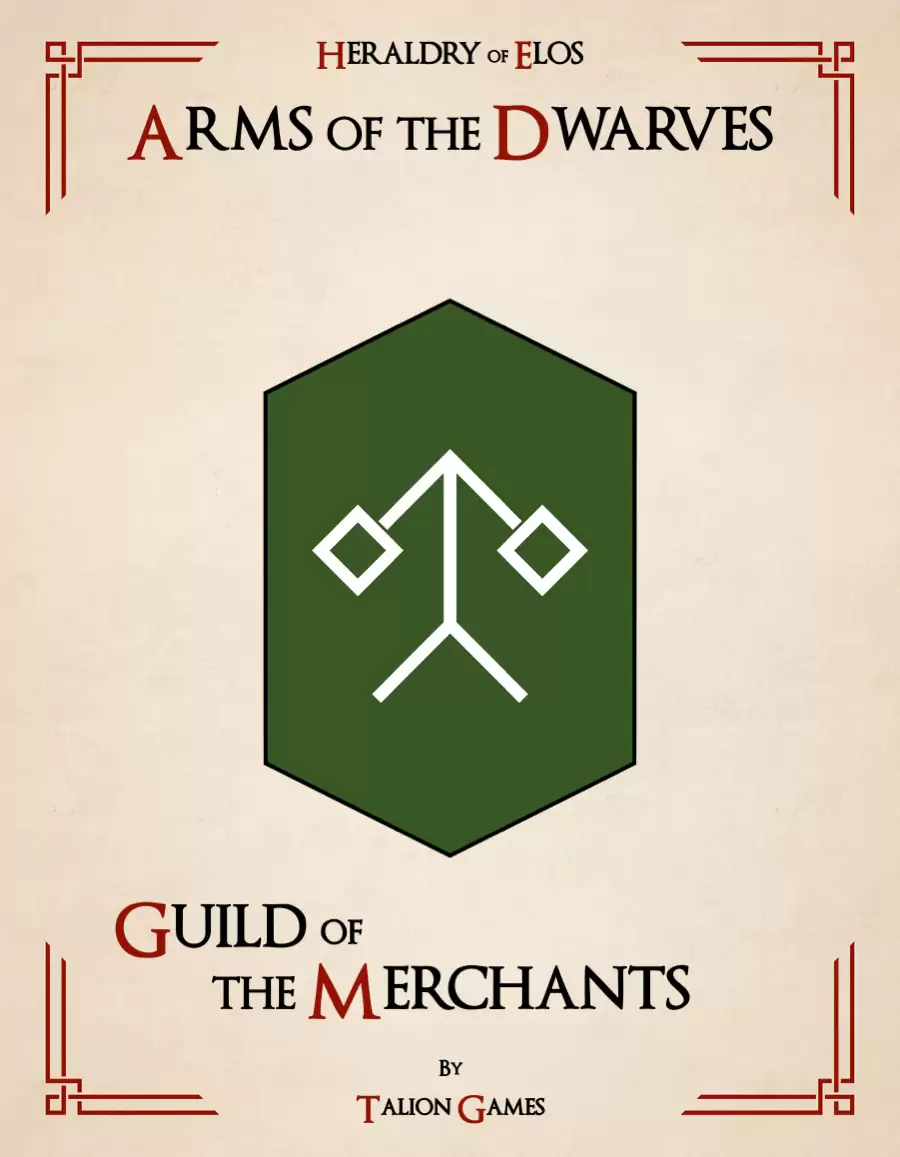 Guild of the Merchants - Talion Games | Heraldry of Elos | Heraldry of ...