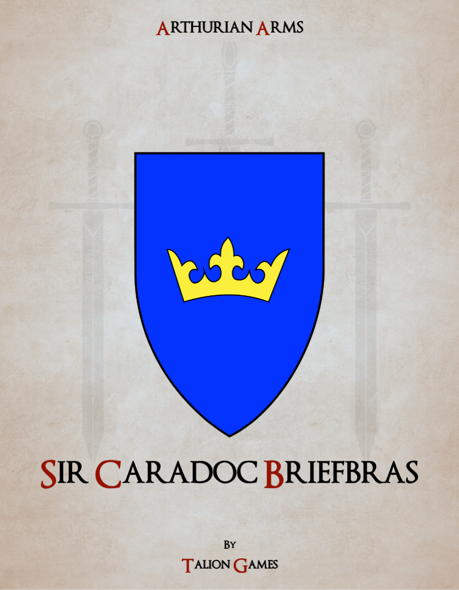 Arms of Sir Caradoc Briefbras - Talion Games | Arthurian Arms ...
