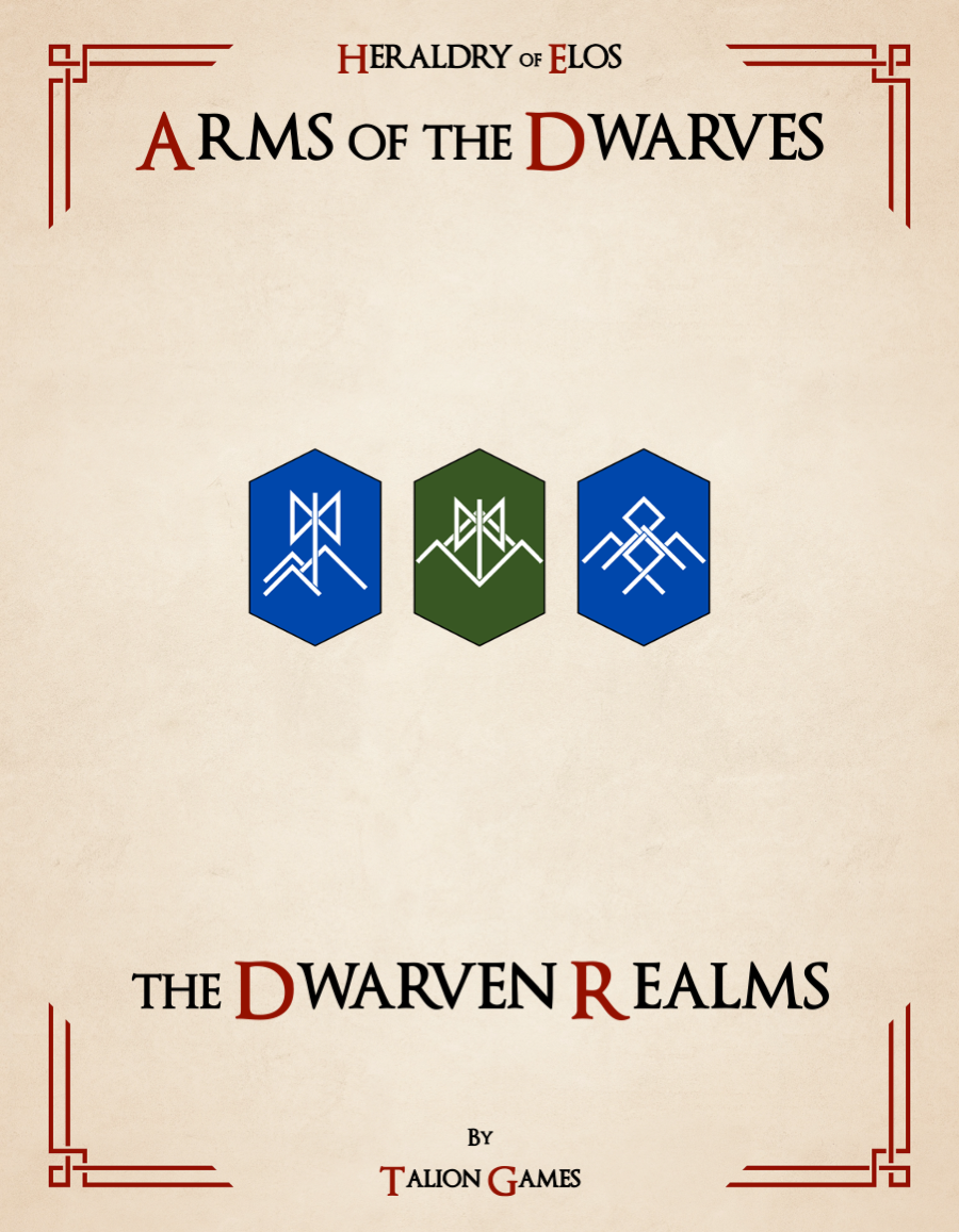 The Dwarven Realms [BUNDLE] - Talion Games | Heraldry of Elos ...