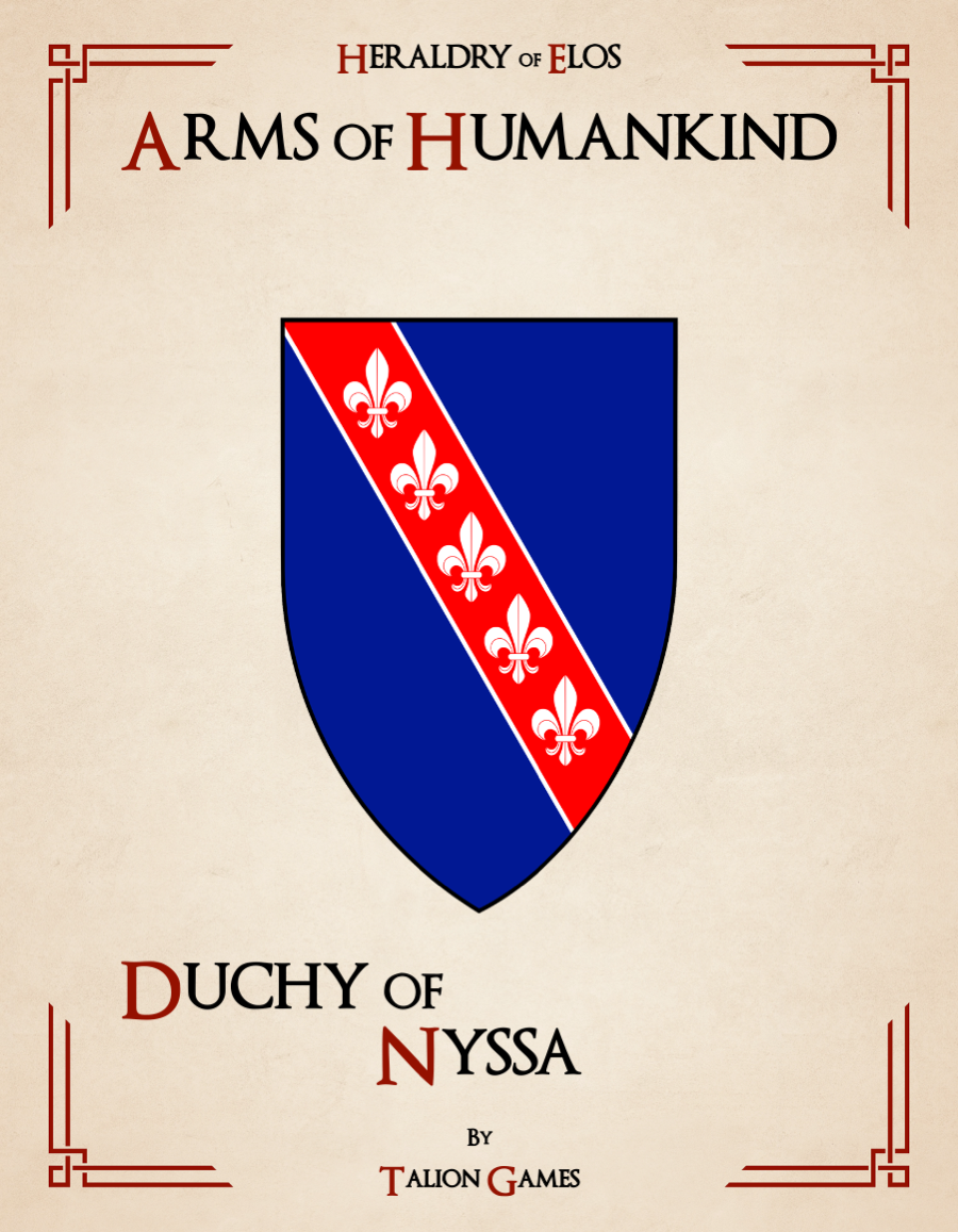Duchy of Nyssa - Talion Games | Heraldry of Elos | Heraldry of Elos ...