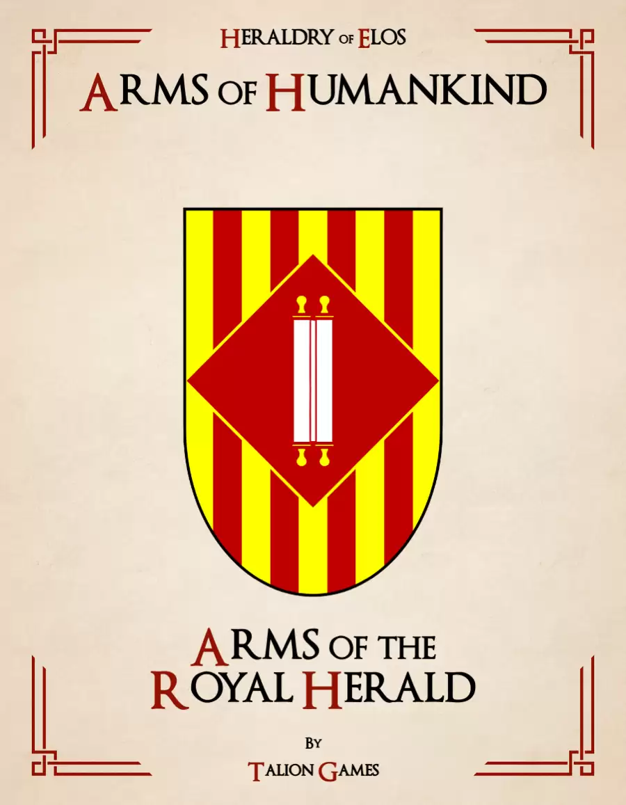 Arms of the Royal Herald - Talion Games | Heraldry of Elos | Heraldry ...