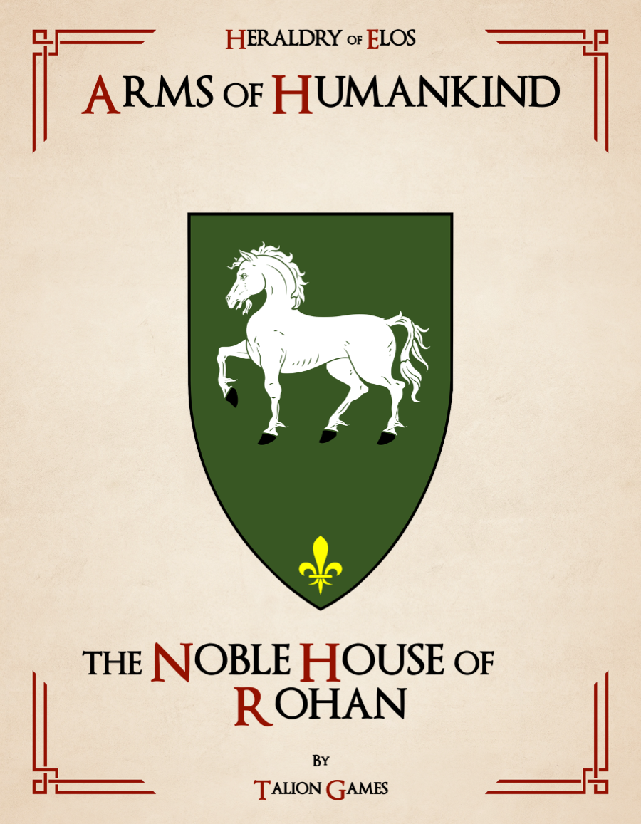 The Noble House of Rohan - Talion Games | Heraldry of Elos | Heraldry ...