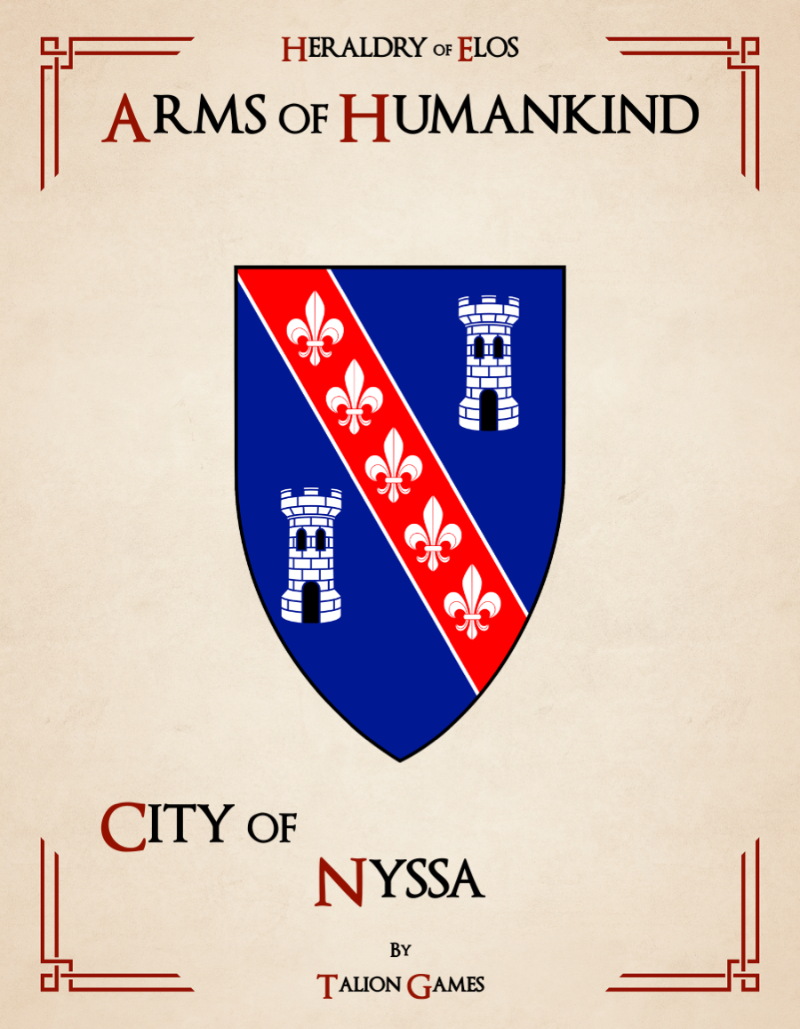 City of Nyssa - Talion Games | Heraldry of Elos | DriveThruRPG