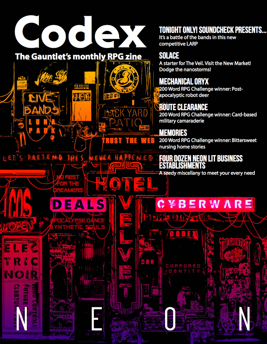 Codex - Neon (Jul 2017) - The Gauntlet | DriveThruRPG