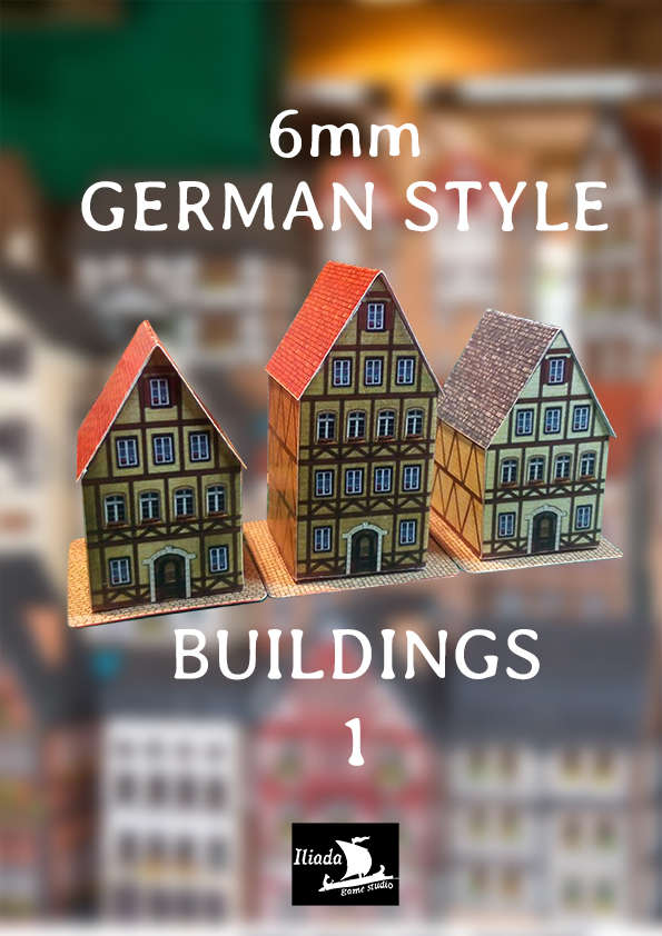 6mm GERMAN STYLE BUILDINGS 1 - IliadaGameStudio | PAPER BUILDINGS ...
