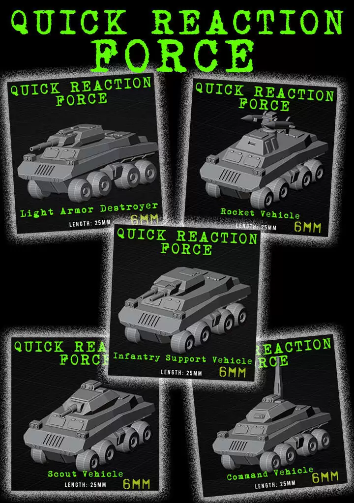 QUICK REACTION FORCE - IliadaGameStudio | STLs | DriveThruRPG