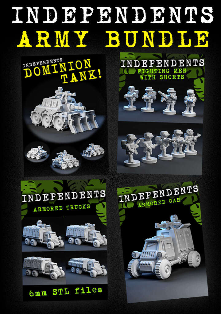 INDEPENDENTS ARMY [BUNDLE] - IliadaGameStudio | STLs | DriveThruRPG