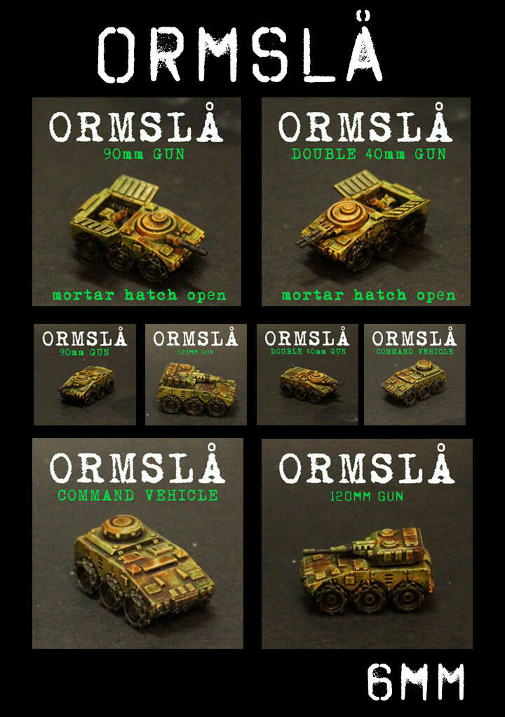 ORMSLÅ ARMORED VEHICLES - IliadaGameStudio | STLs | DriveThruRPG