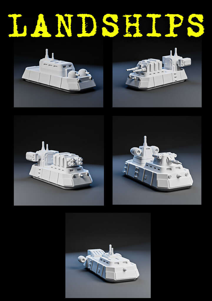 LANDSHIPS ONE - IliadaGameStudio | STLs | DriveThruRPG